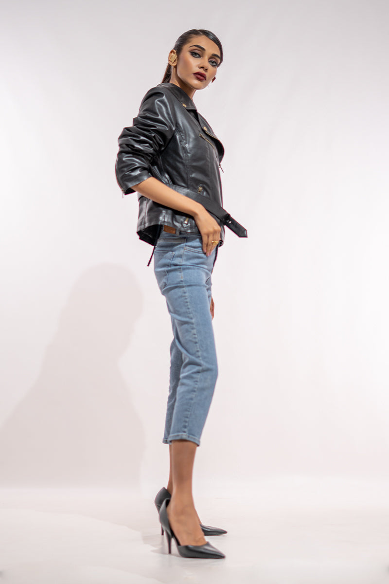 Black Biker Jacket – SNAPP